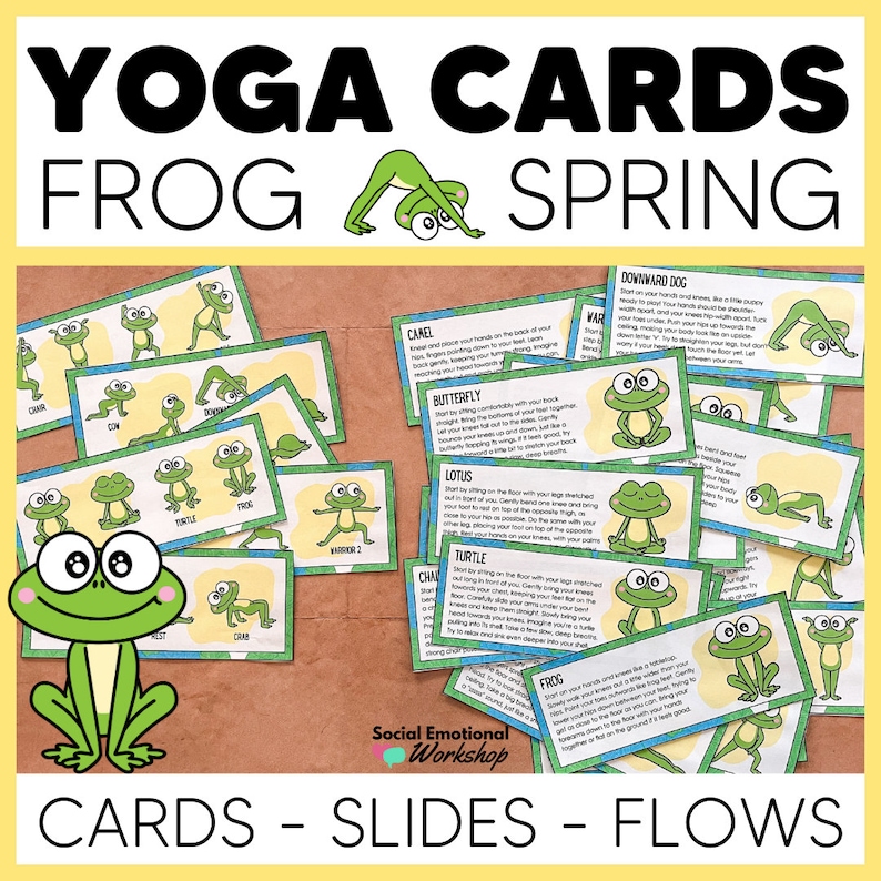 Yoga Cards for Kids | Poses, Posters, Flows | Easy Calming Strategies ...