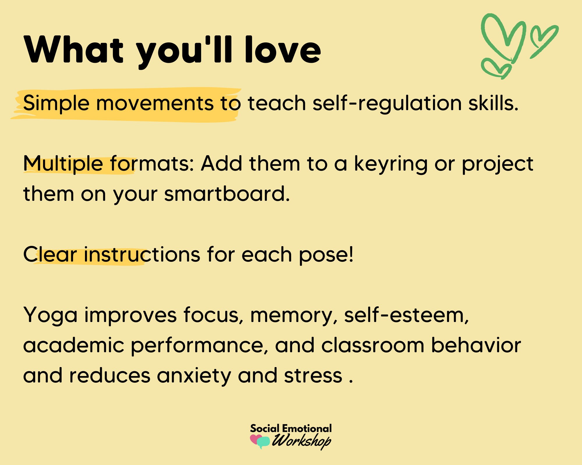 Yoga Cards for Kids | Poses, Posters, Flows | Easy Calming Strategies ...