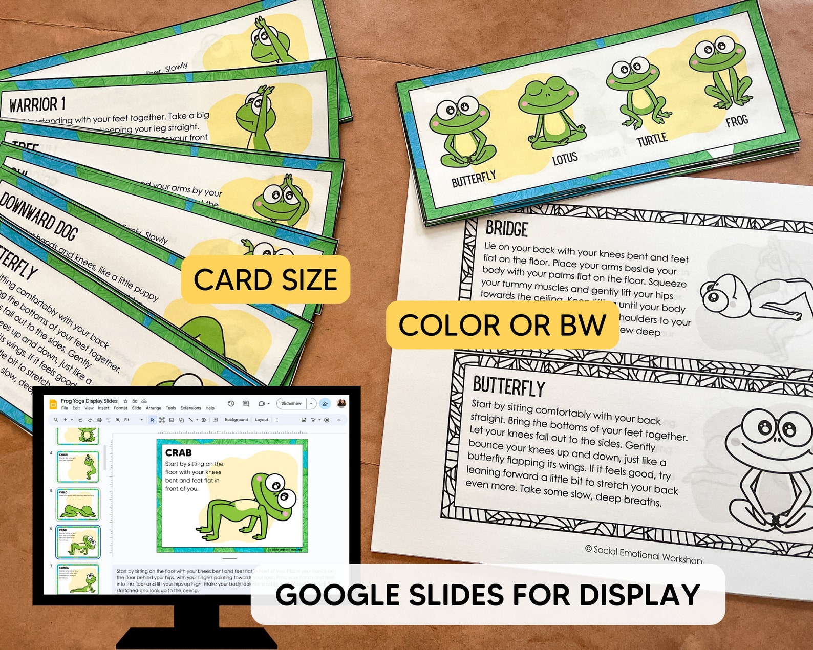 Yoga Cards for Kids | Poses, Posters, Flows | Easy Calming Strategies ...