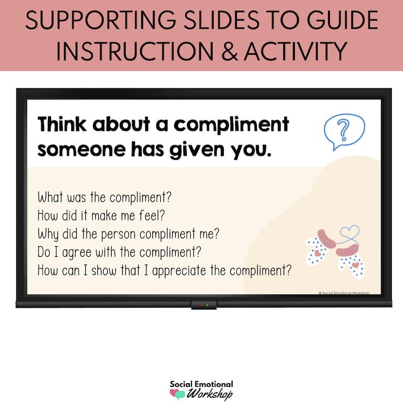 Compliments SEL Winter Activity | Winter Bulletin Board Door Display - Etsy