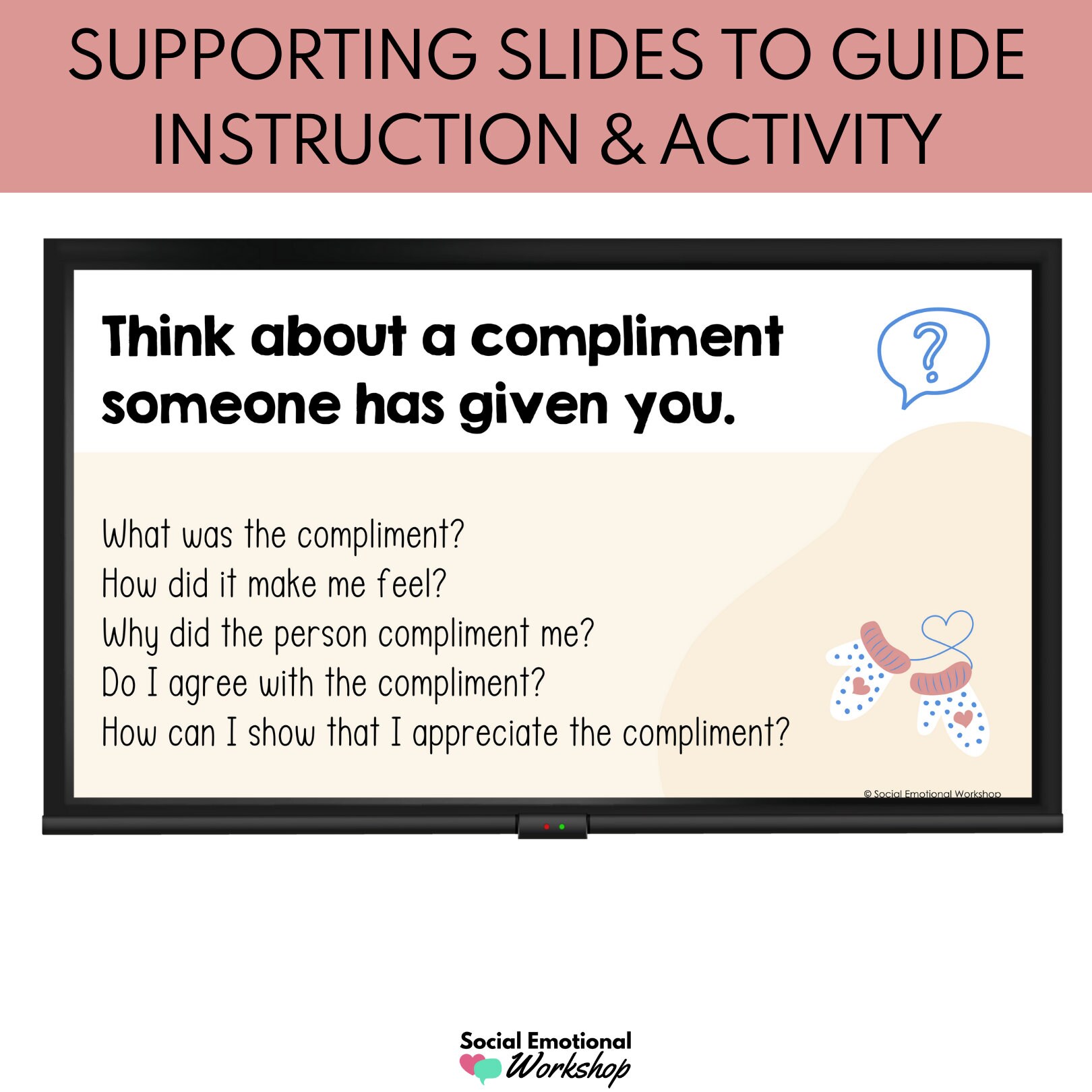 Compliments SEL Winter Activity | Winter Bulletin Board Door Display - Etsy