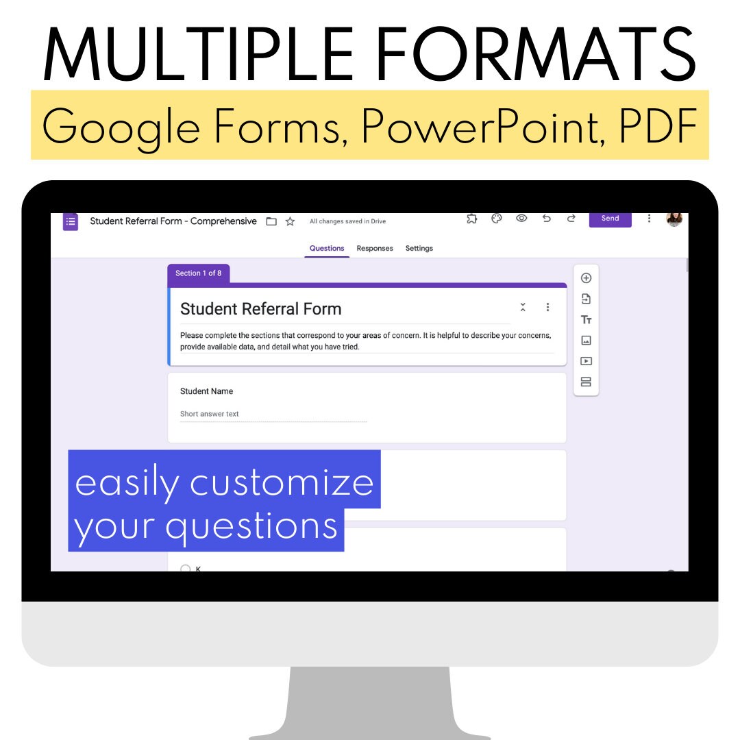 Editable Referral Forms and Check-ins for RTI MTSS and Intervention ...
