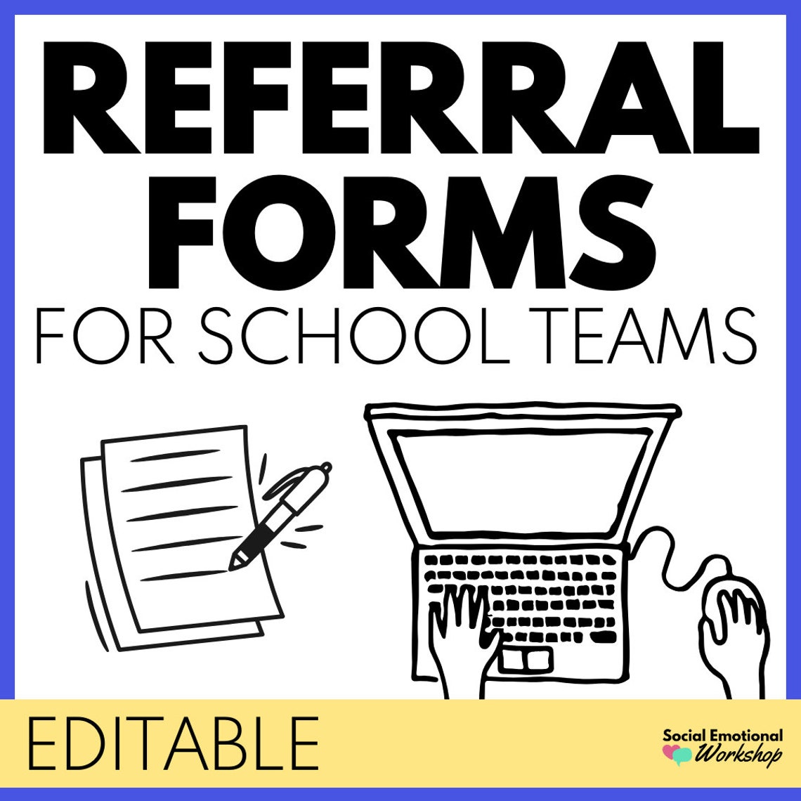 Editable Referral Forms and Check-ins for RTI MTSS and Intervention ...