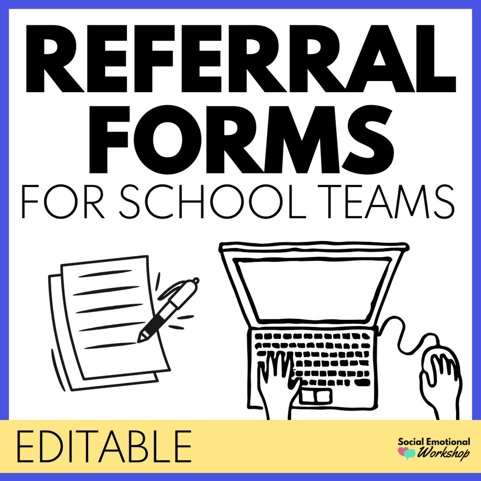 Editable Referral Forms and Check-ins for RTI MTSS and Intervention ...