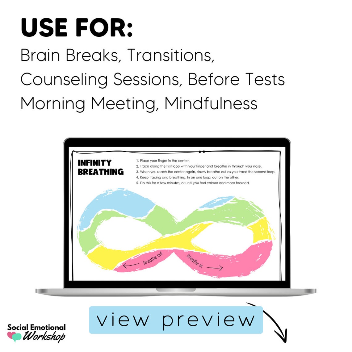 Breathing Visuals & Calming Exercises: Mindful Emotional Regulation ...