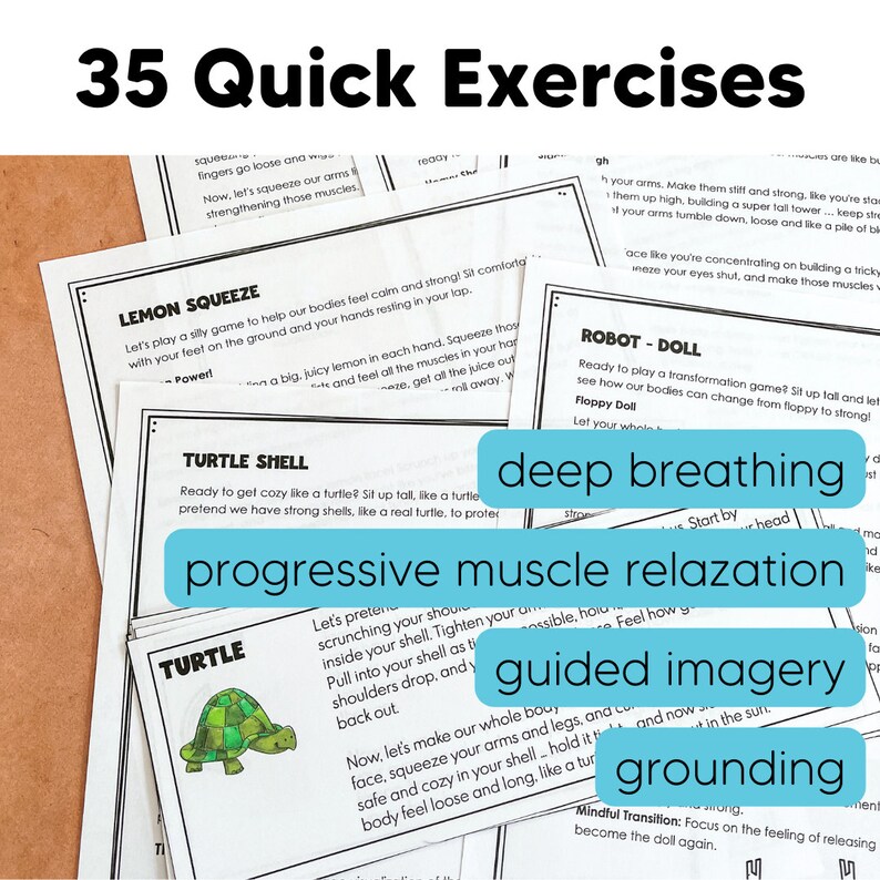 Mindfulness Activities - 35 Exercises - Calming Emotional Regulation ...