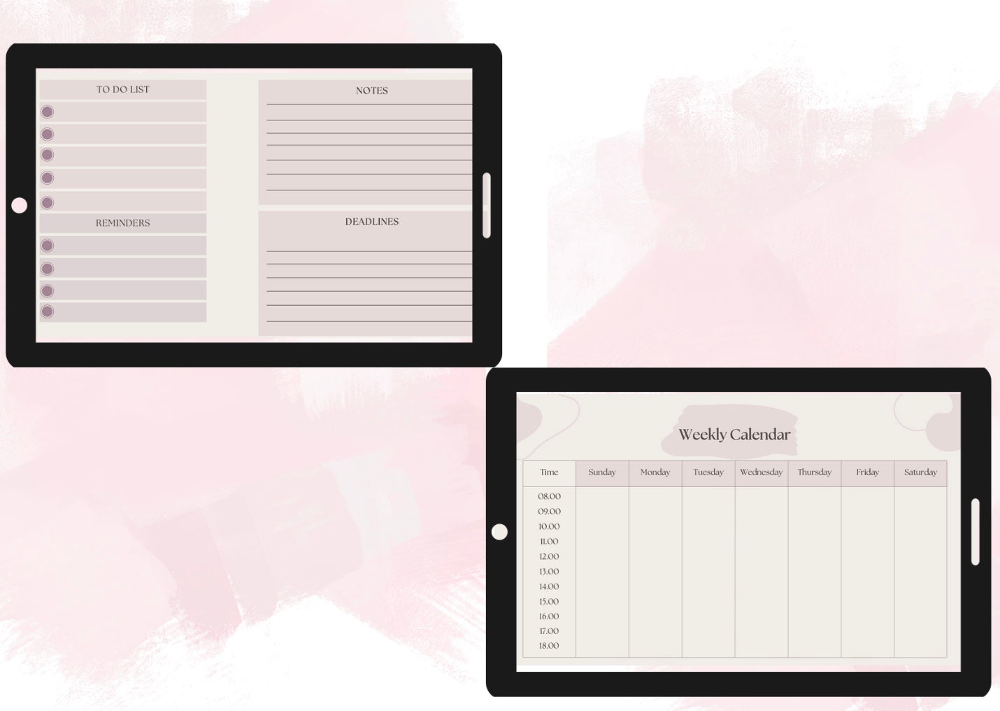 BEIGE Simple Planner, 2023 Calendar, Goodnotes, 2023 Digital Calendar ...