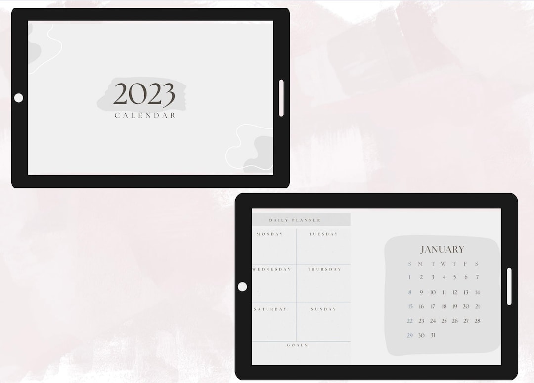 Simple Planner, 2023 Calendar, Goodnotes, 2023 Digital Calendar, 2023 ...
