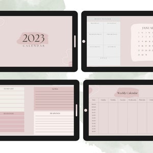 PINK 2023 Calendar, 2023 Planner, 2023 Digital Calendar, 2023 Planner ...