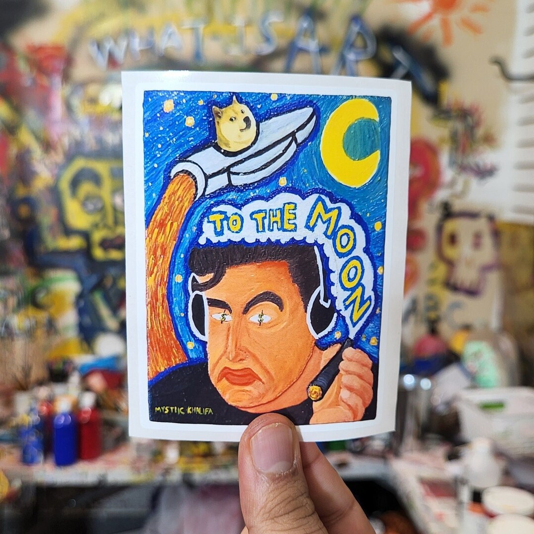 Elon Musk Sticker Original Mystiic Art Vinyl Stickers Waterproof ...