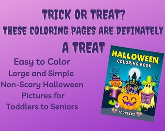 Halloween Coloring and Activity Book Printout - Etsy