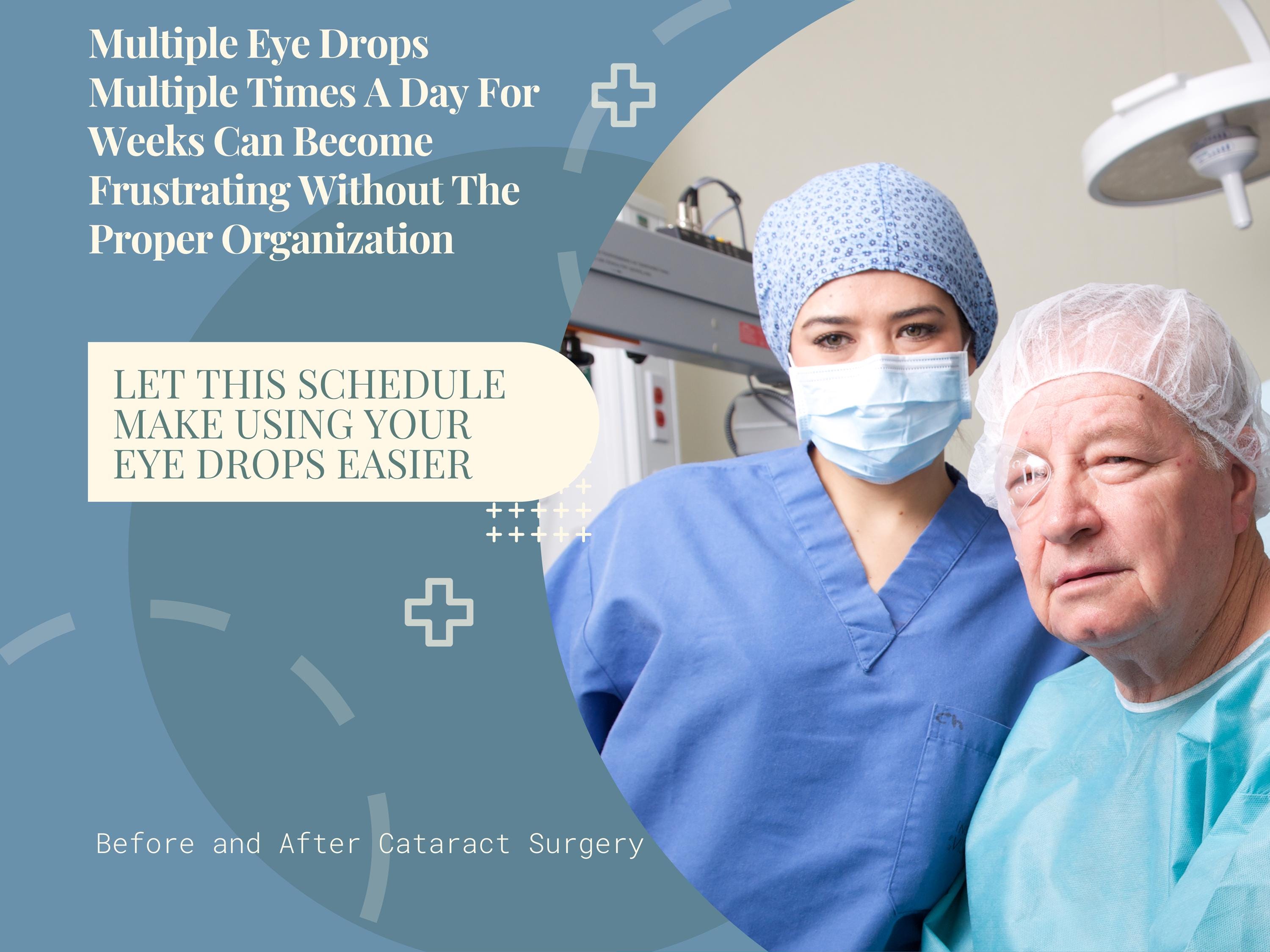 Cataract Eye Drop Schedule for Cataract Surgery Medication Tracker Eye ...