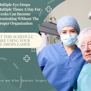 Cataract Eye Drop Schedule for Cataract Surgery Medication Tracker Eye ...