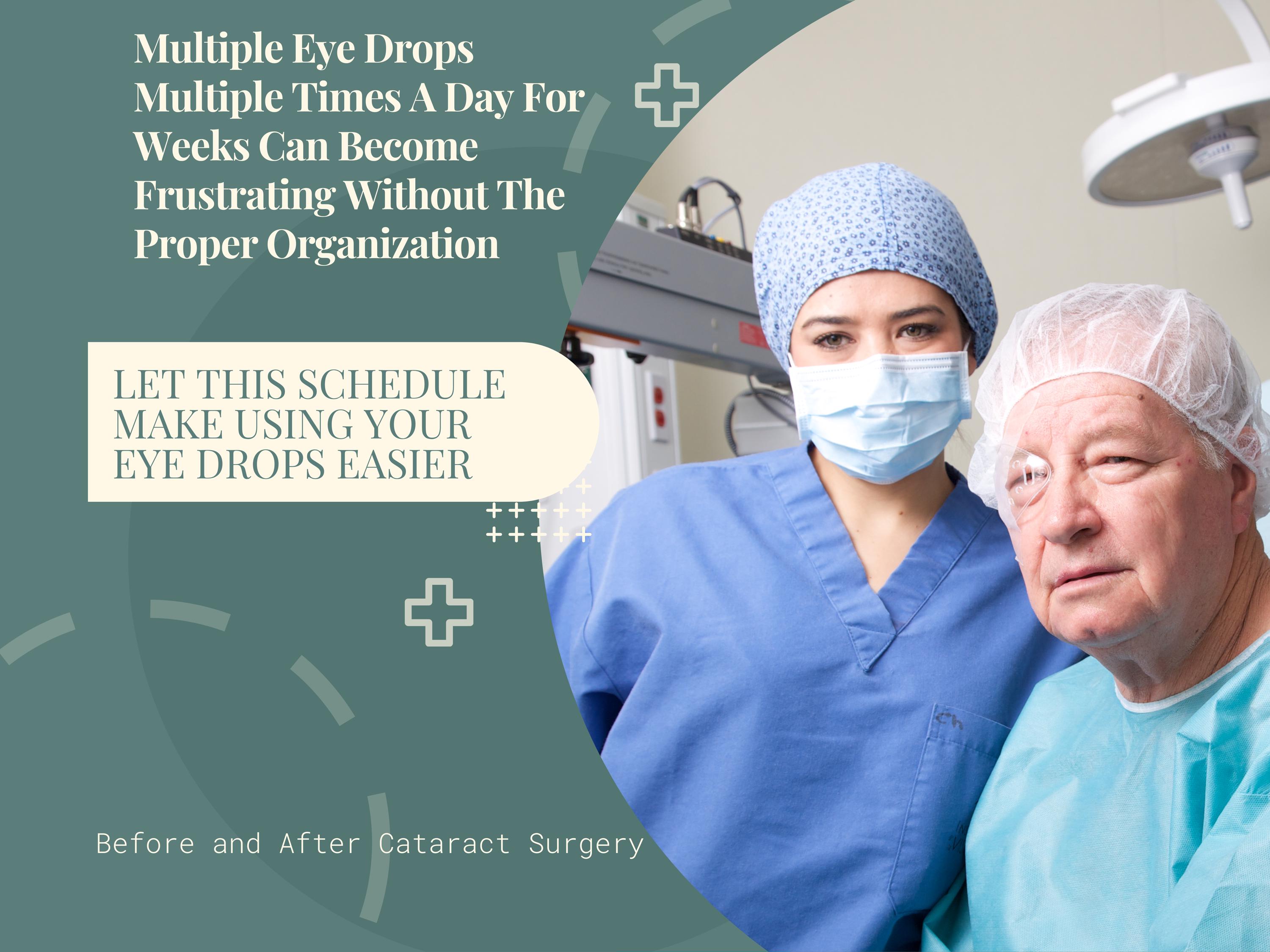 Cataract Eye Drop Schedule for Cataract Surgery Medication Tracker Eye ...