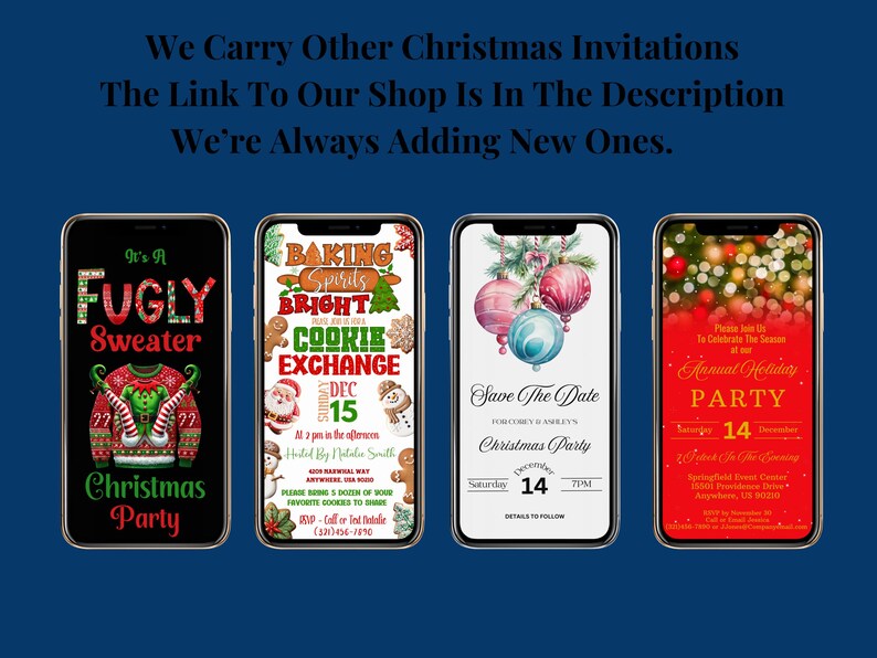 Digital Holiday Invitation Chrismukkah Party Invite Interfaith Holiday ...