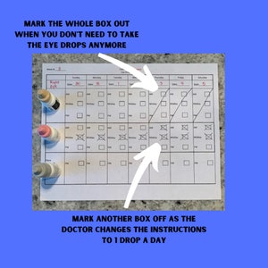 Eyedrop Cataract Surgery Eye Drop Tracker Eye Drop Schedule for ...
