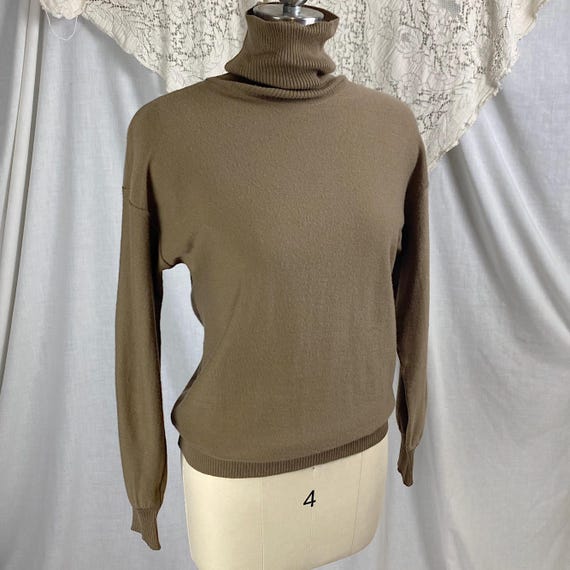 Vintage 1960's - 1970's SAINT LAURENT Turtleneck Swea… - Gem