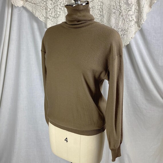 Vintage 1960's - 1970's SAINT LAURENT Turtleneck Swea… - Gem