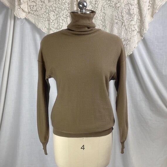 Vintage 1960's - 1970's SAINT LAURENT Turtleneck Swea… - Gem