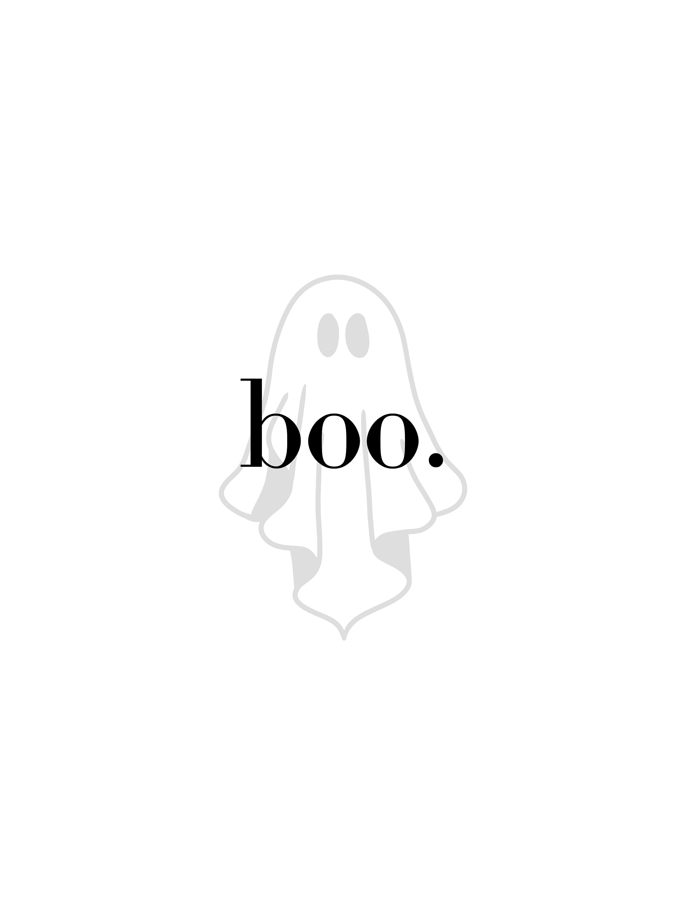 Boo Ghost Digital Print Bundle - Etsy