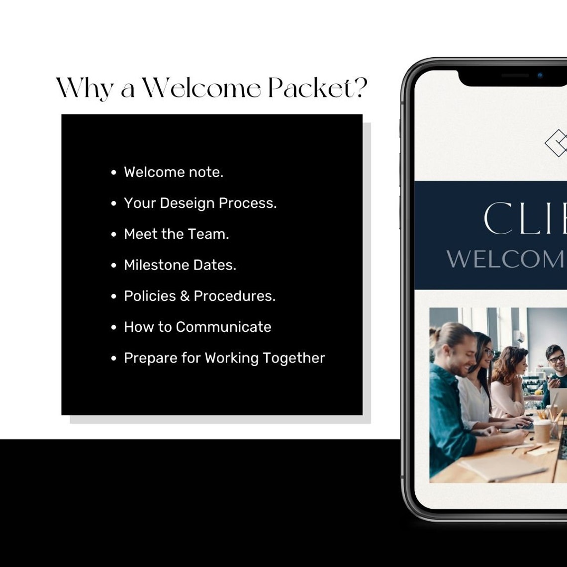 6 Page Welcome Packet in A4 Size Canva Template for Professionals ...