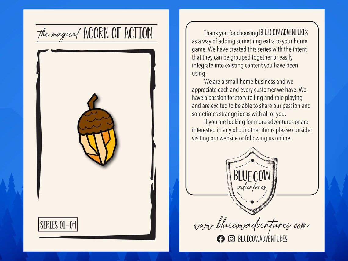 Dungeons and Dragons the Magical Acorn of Action Fifth - Etsy