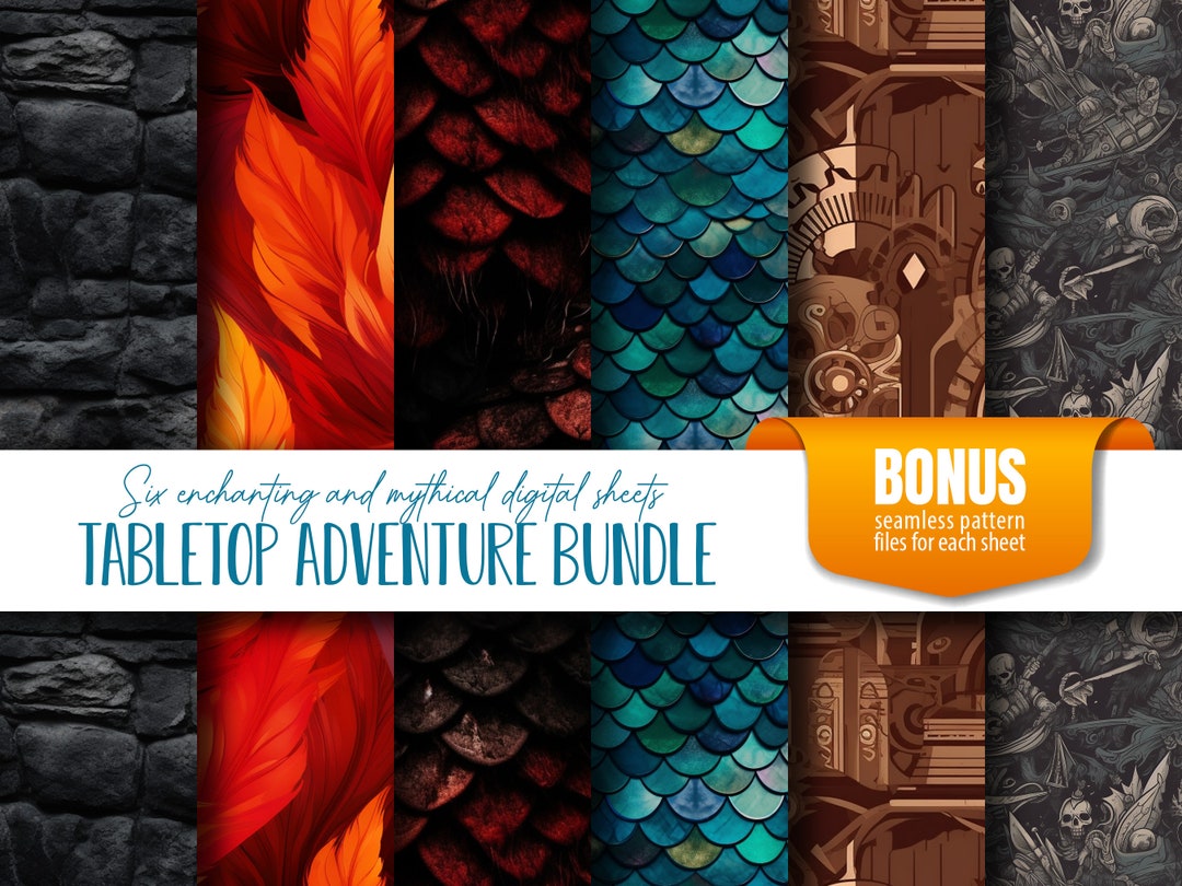 Enchanting and Mythical Digital Paper | Tabletop Adventure Theme ...