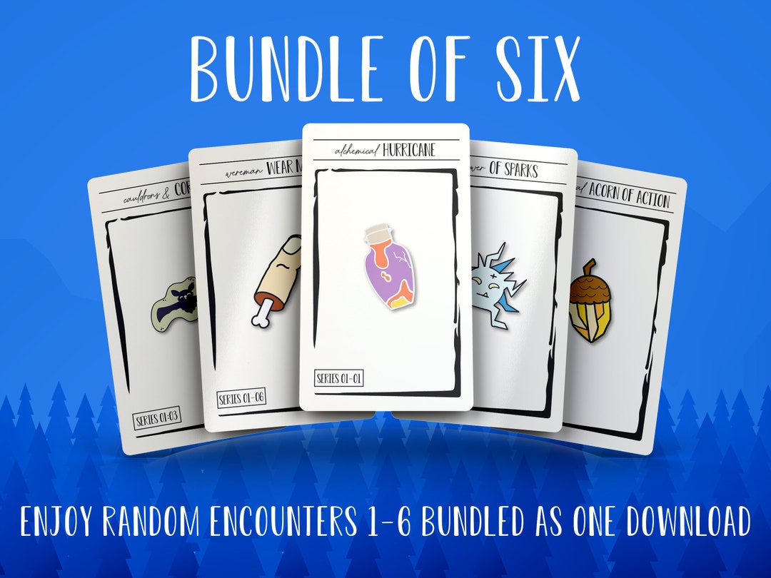 D&D 5e Random Encounters | Bundle of Six (digital Download) - Etsy