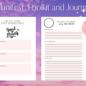 Manifestation Planner Printable | Dream Journal Digital | Spirituality ...