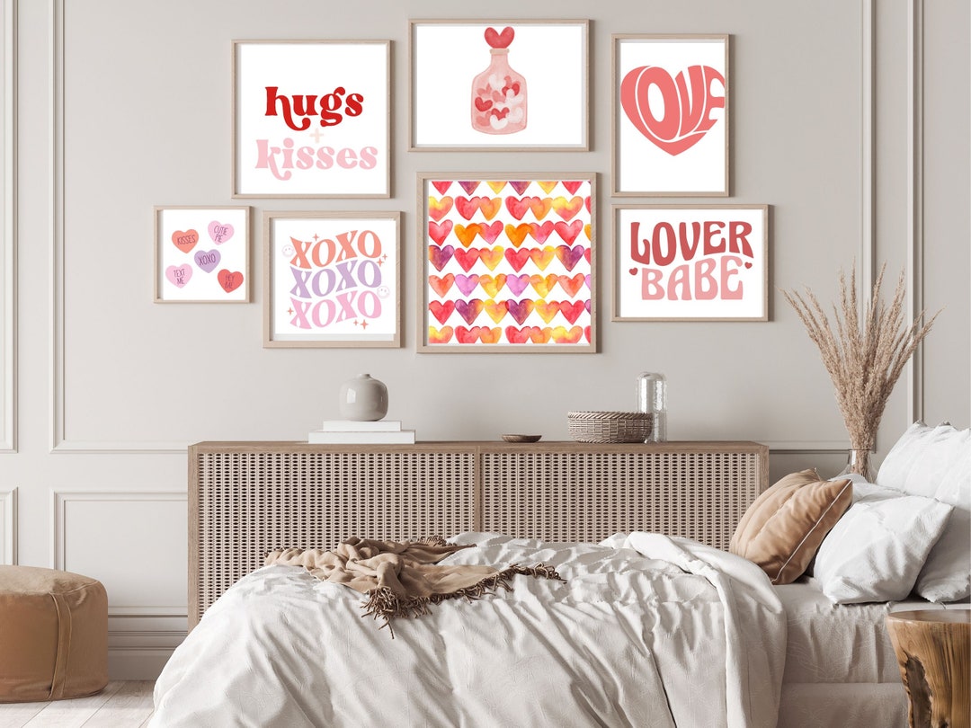 Pastel Pink Valentine's Day Printable Gallery Wall Set Mega Bundle ...