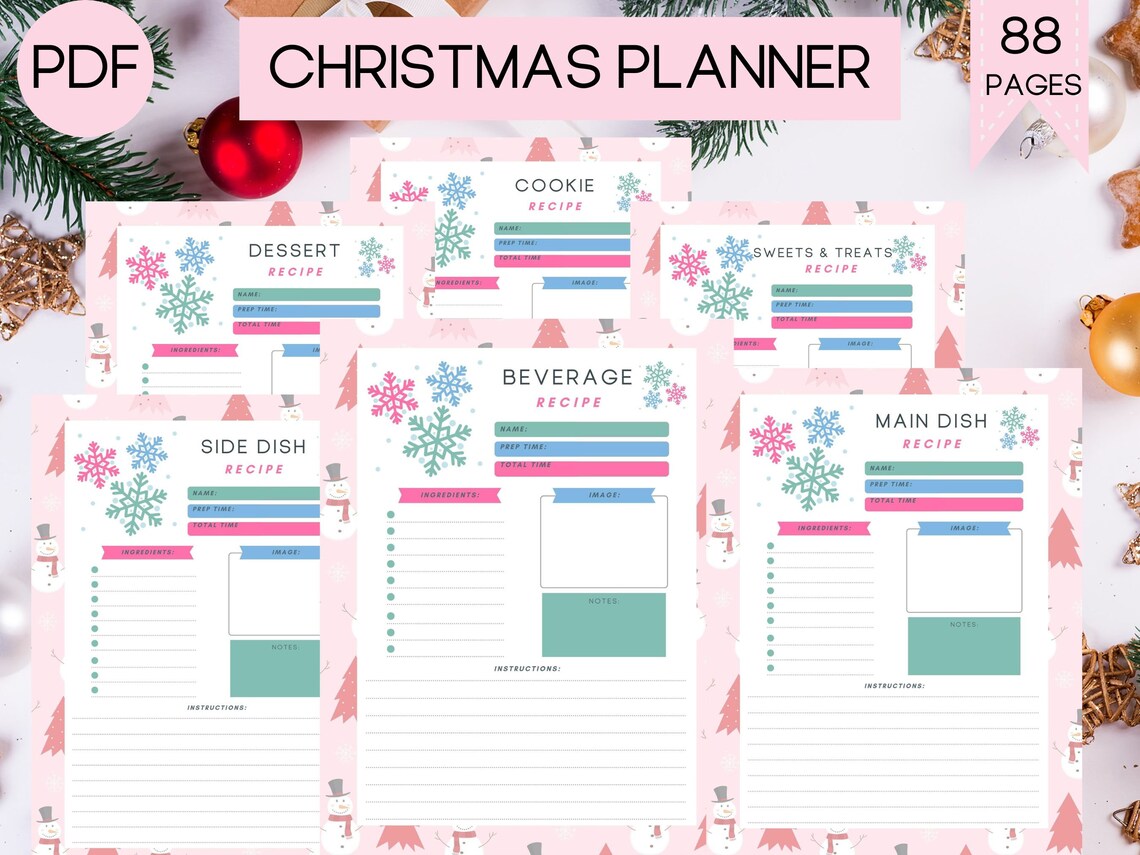 Christmas Planner Printable, Holiday Planner Printable, Christmas Gift ...