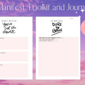Manifestation Planner Printable | Dream Journal Digital | Spirituality ...