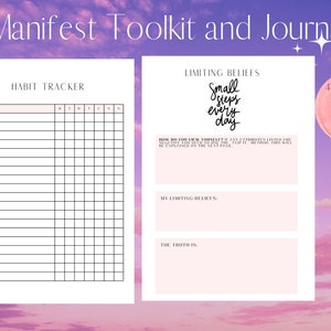Manifestation Planner Printable | Dream Journal Digital | Spirituality ...