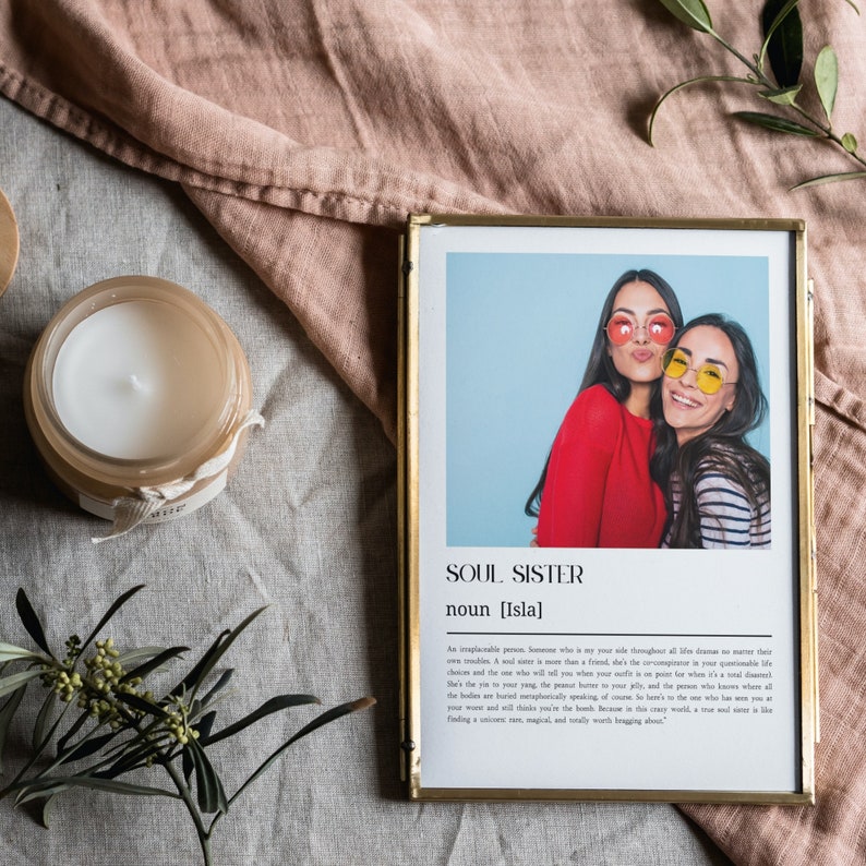 Printable Best Friend Print Custom Prints Gift for Her Soul Sister ...