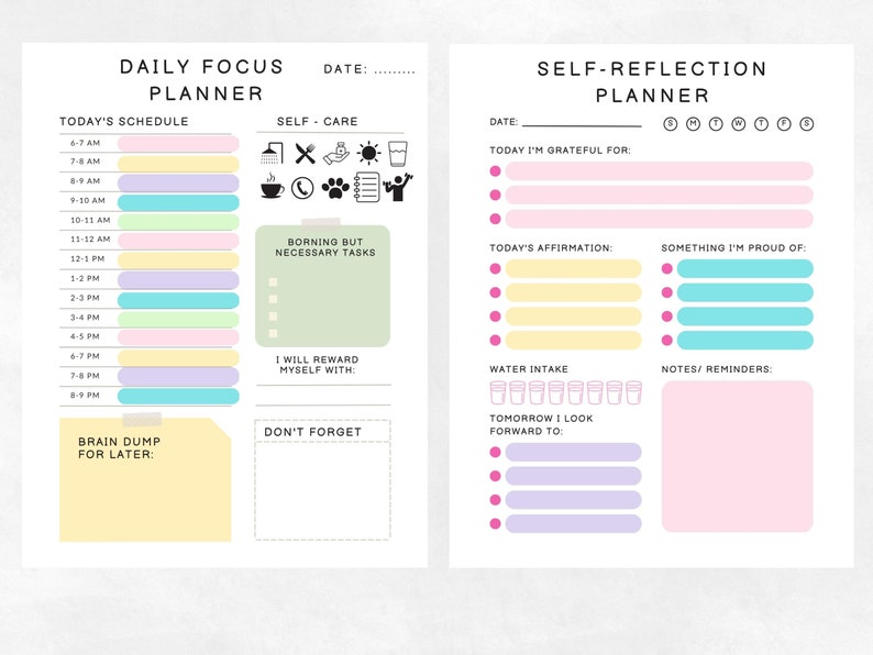 ADHD Planner, ADHD 2023 Digital Planner, Adhd Planner for Adults ...