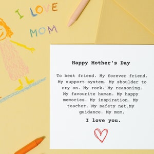 Printable Mothers Day Card, Mom, Mothers Day Card, Editable Mum Card ...