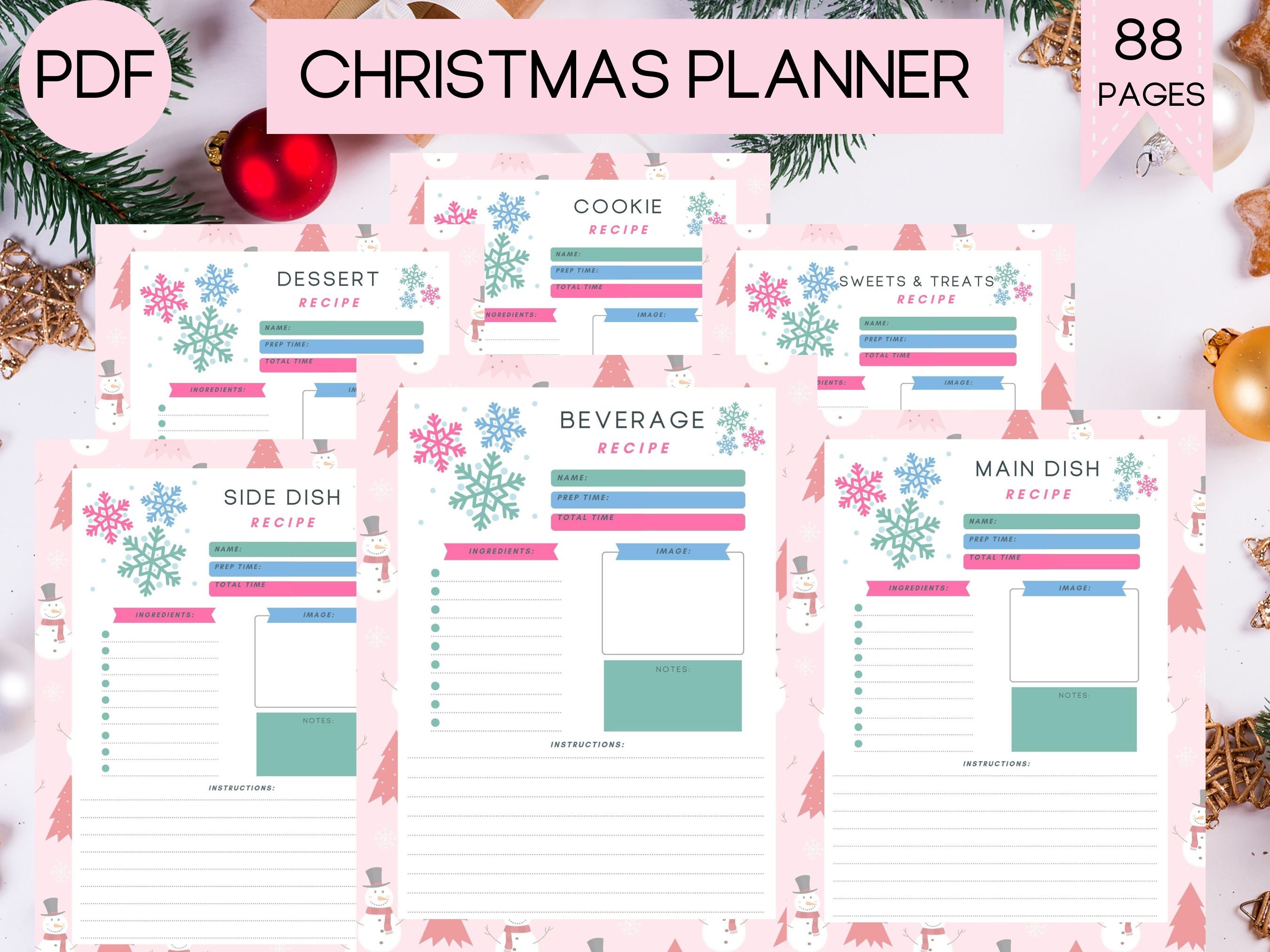 Christmas Planner Printable, Holiday Planner Printable, Christmas Gift ...