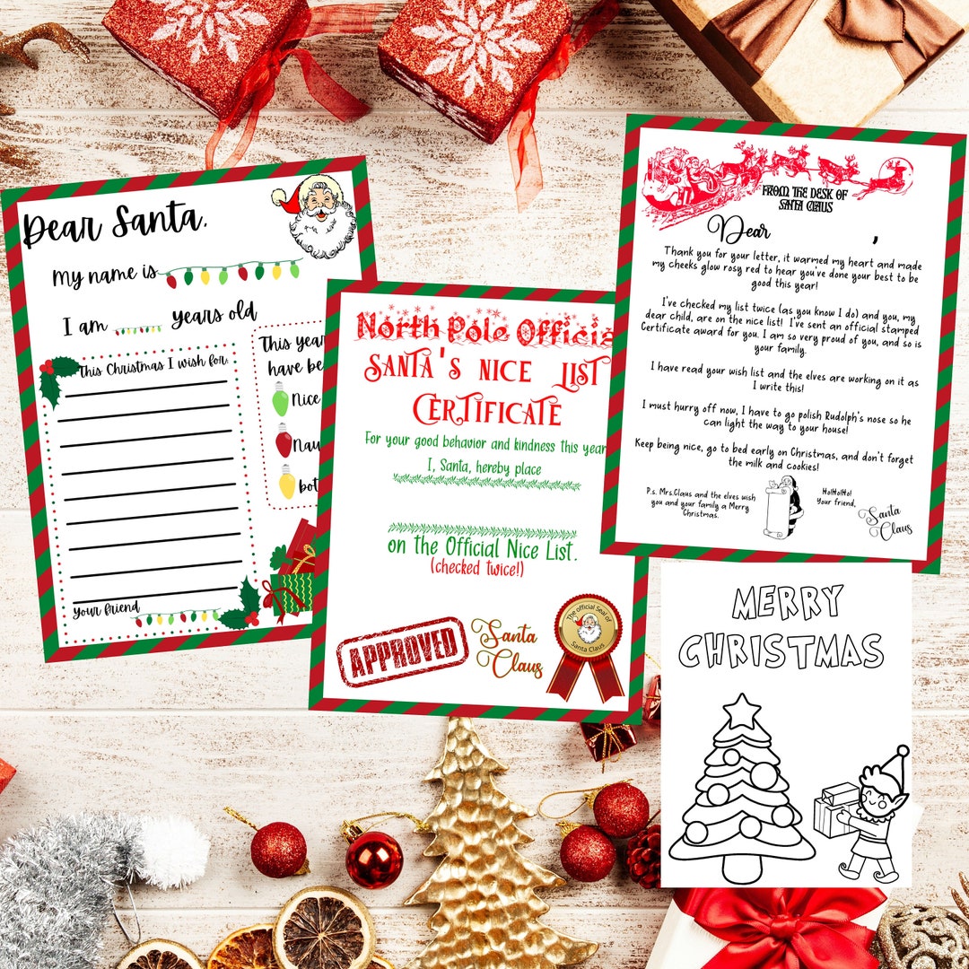 Letter to Santa Claus | Christmas Wish List | Christmas Printable for ...