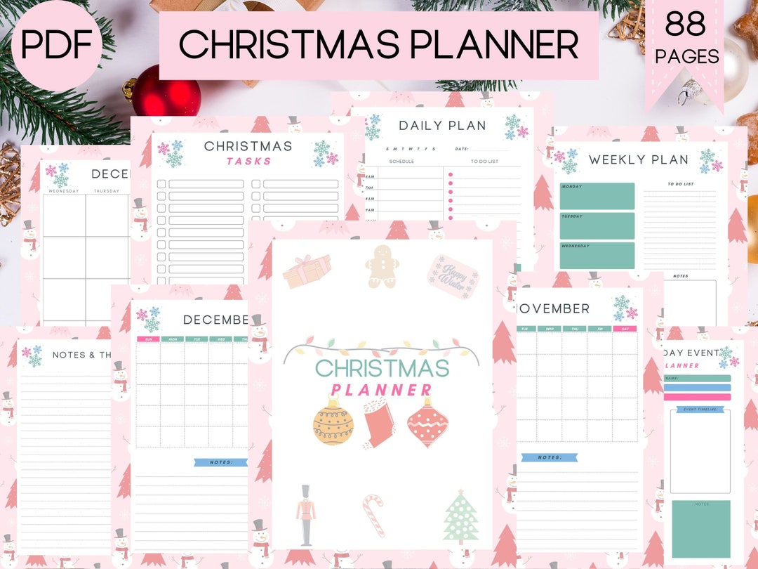 Christmas Planner Printable Holiday Planner Printable - Etsy