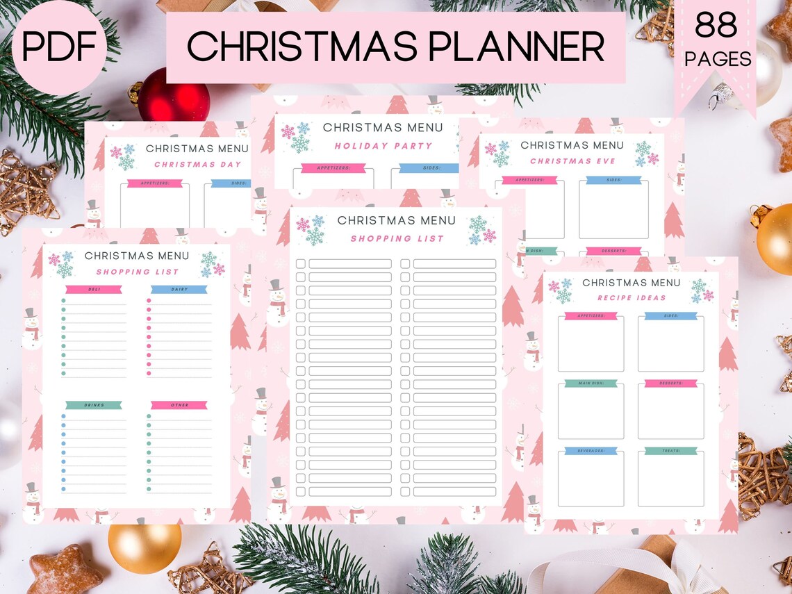 Christmas Planner Printable, Holiday Planner Printable, Christmas Gift ...