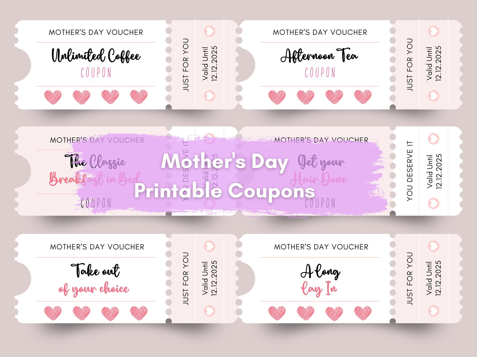 Mothers Day Coupons | Mothers Day Coupon Book | Mothers Day Coupons ...