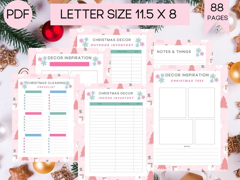 Christmas Planner Printable, Holiday Planner Printable, Christmas Gift ...