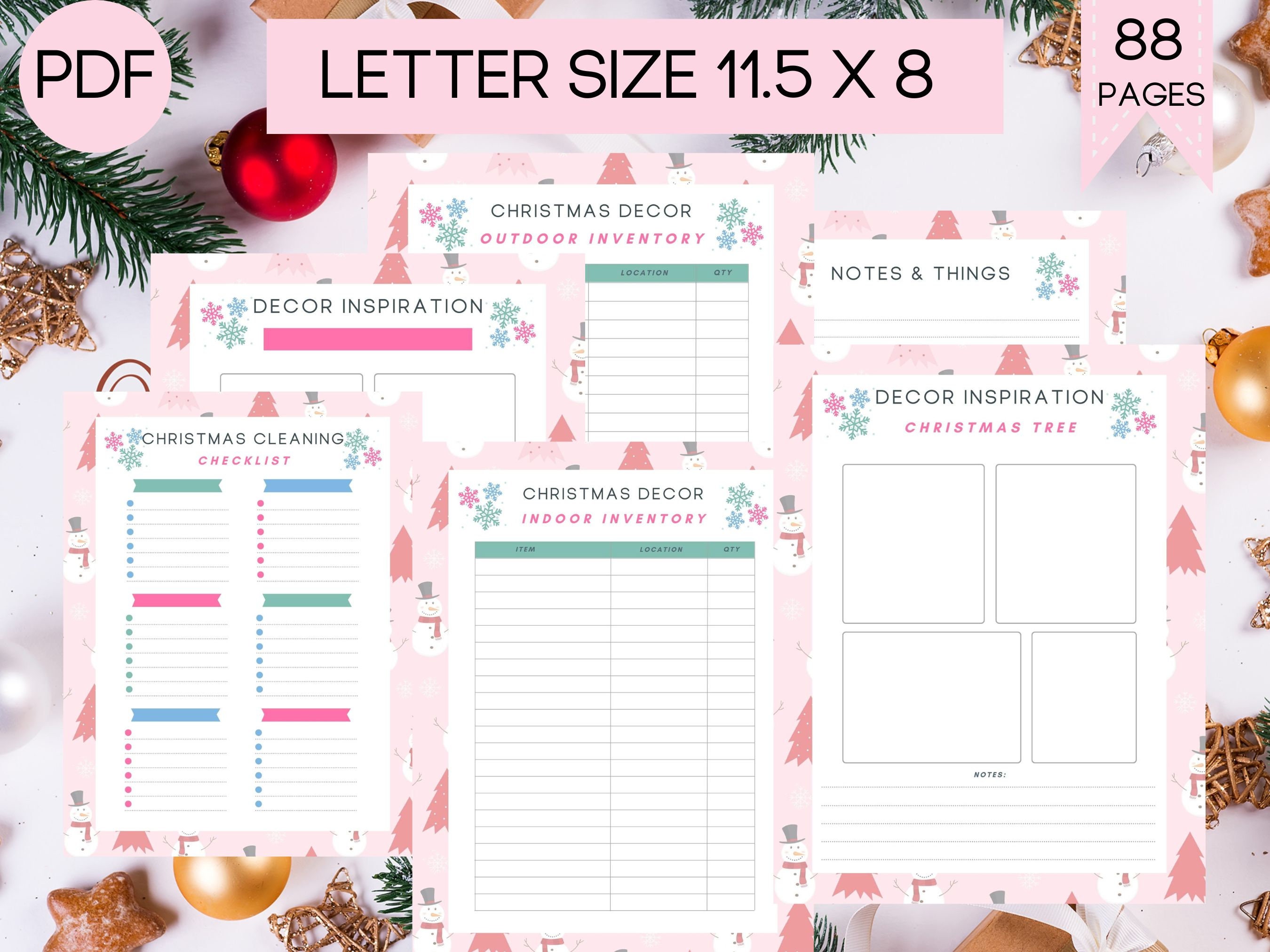 Christmas Planner Printable, Holiday Planner Printable, Christmas Gift ...
