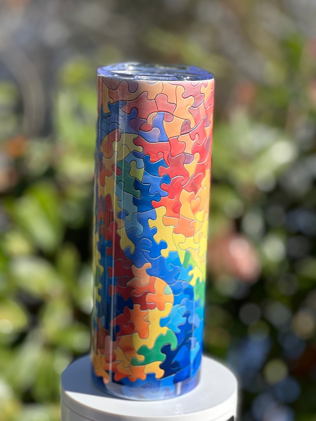 Autism Tumbler/autism Awareness Tumbler/ Autism Tumbler/ Puzzle Pieces ...