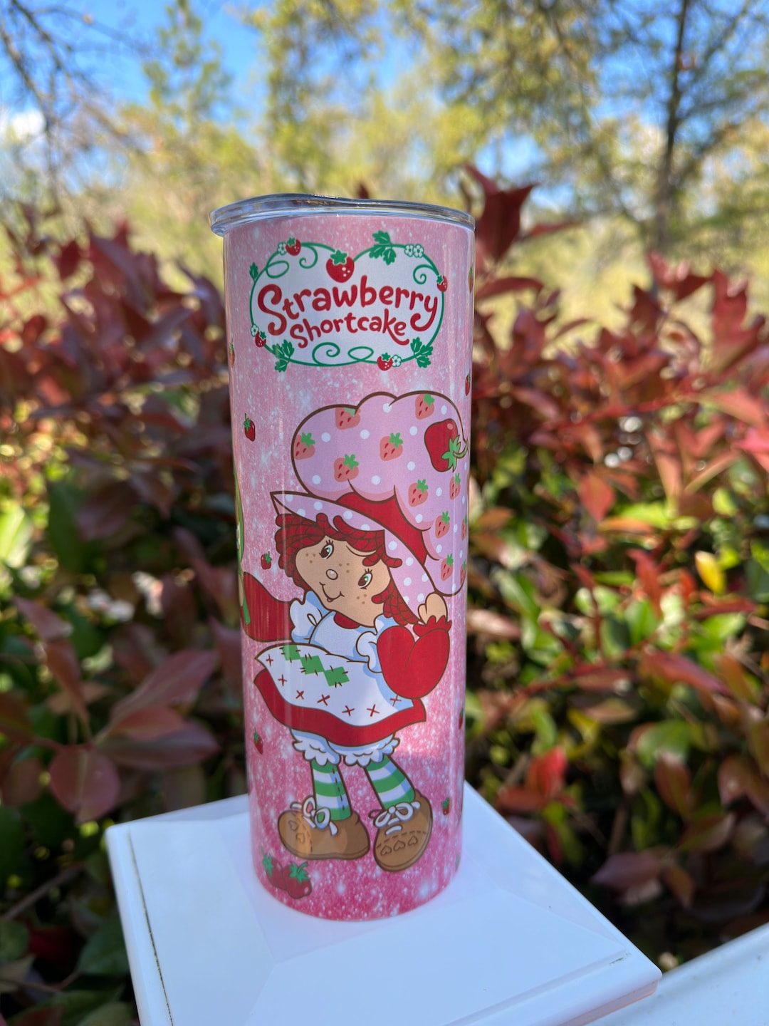 Strawberry Shortcake Tumbler/ Cute Strawberry Shortcake Tumbler/ Cute ...