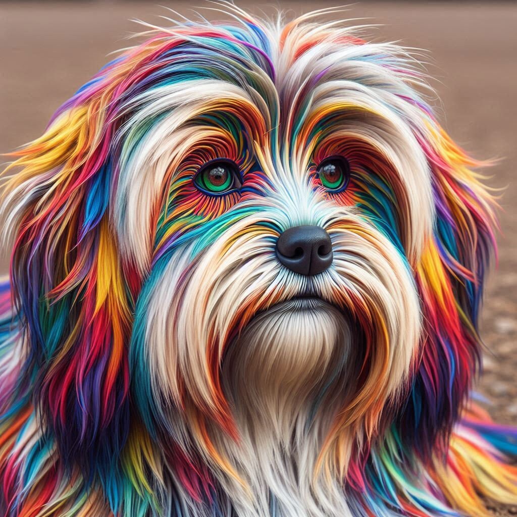 Colourful Pastel Dog;s , - Etsy
