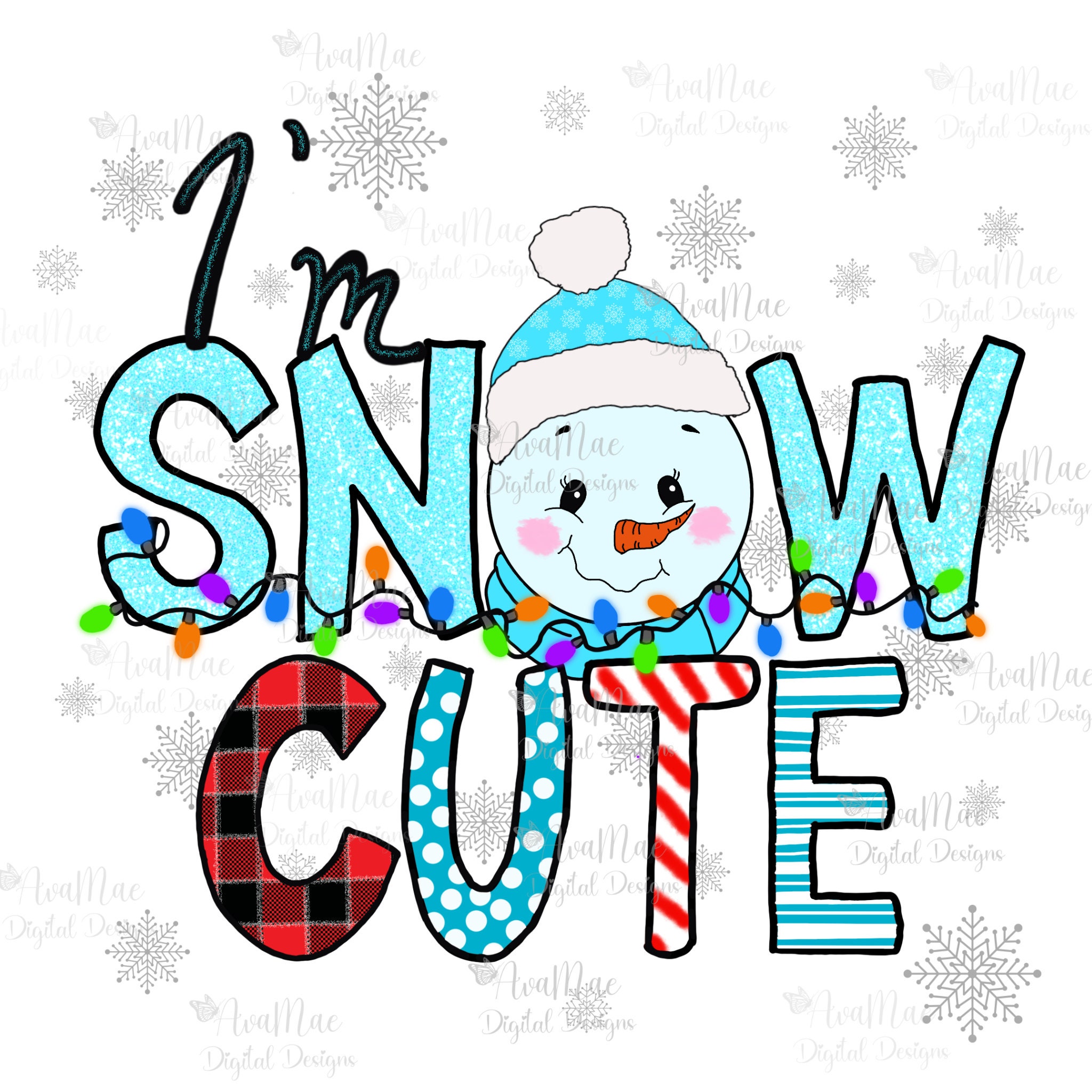 Im Snow Cute Sublimation Instant Digital Download Png - Etsy