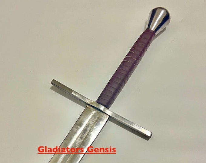 Carbon Steel Longsword, Fulltang Sword, Blunt Sword Ideal for Practice ...