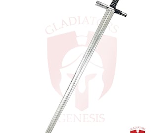 HEMA LONGSWORD CARBONSTEEL Blunt Edge Practice Training Sword, Medieval ...