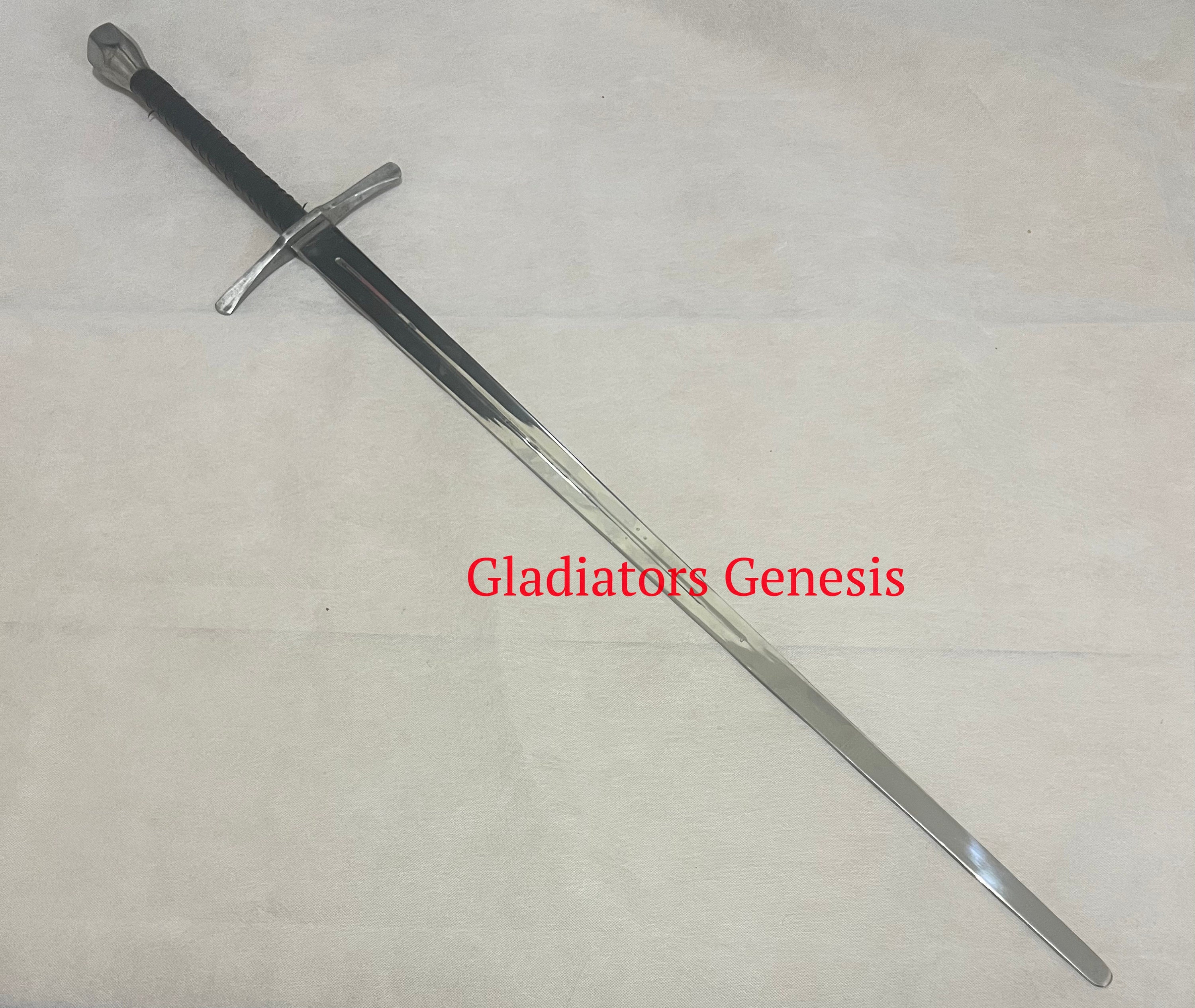 HEMA LONGSWORD CARBONSTEEL Blunt Edge Practice Training Sword, Medieval ...